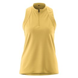 Tanktop Gonso "Adventure Top Sleeveless W", Damen, Gr. 46, kanariengelb, 100% Polyester, Rundhals, Tops Tanktop