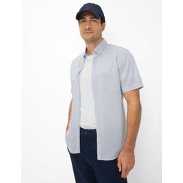 Kurzarmhemd Brax "Style DAN", Herren, Gr. S, Normalgr&ouml;&szlig;en, dunkelblau, Web, 100% Baumwolle, Hemden