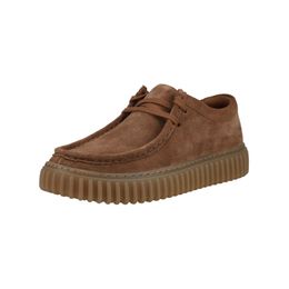 Schn&uuml;rschuh Clarks "Clarks Halbschuhe Veloursleder", Herren, Gr. 43, braun, Veloursleder, Schuhe Schn&uuml;rschuh