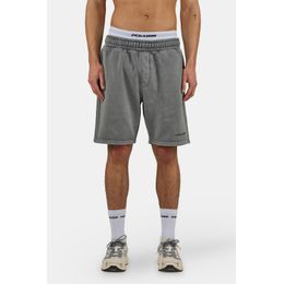 Sweatshorts Pegador "LOGO HEAVY SWEAT SHORTS", Herren, Gr. L, N-Gr, vintage grau grau, Sweatware, Obermaterial: 80% Baumwolle, 20% Polyester, unifarben, regular fit normal, Hosen Sweatshorts, Baumwollmischung, regular fit