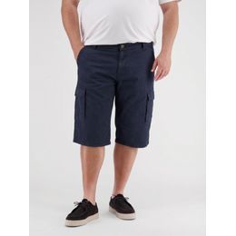 Cargobermudas Lerros "Lang-Bermuda mit Cargotaschen, grosse Gr&ouml;&szlig;en", Herren, Gr. 42, blau night, 100% Baumwolle, Hosen