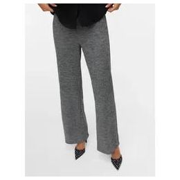 V&eacute;ro Moda Schlupfhose VERO MODA "VMBERLIN MY MW WIDE PRINT PANT NOOS", Damen, Gr. S (36), L&auml;nge 32, schwarz (schwarz detail:salt and pepper), Web, Obermaterial: 95% Polyester, 5% Elasthan, loose fit normal, Hosen Schlupfhose