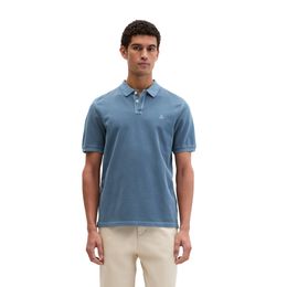 Marc O'Polo Poloshirt MARC O'POLO "aus Bio-Baumwolle", Herren, Gr. M, stormy blau, Obermaterial: 100% Baumwolle, unifarben, regular fit, Rippb&uuml;ndchen, Shirts