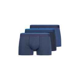Slip Skiny "Cotton Multipack", Herren, Gr. L, blau multi selection, Obermaterial: 95% Baumwolle, 5% Elasthan, gepunktet, unifarben mit Farbeinsatz, normal, Unterhosen Slip, bequem, weich, ohne Einschneiden, hochwertiger Baumwollmix