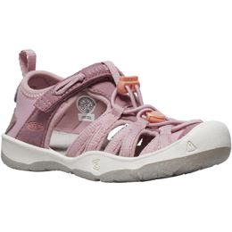 Sandale Keen "MOXIE SANDAL", Jungen, Gr. 24, rosa (nostalgia rose, papaya punch), Synthetik, Textil, Schuhe Sandale