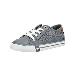 Sneaker Mustang Shoes "Mustang Shoes Sneaker Lederimitat/Textil", Damen, Gr. 40, jeans, Lederimitat, Textil, Schuhe Sneaker