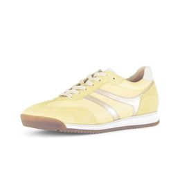 Sneaker Gabor "Sneaker low", Herren, Gr. 35, gelb, Schuhe Sneaker