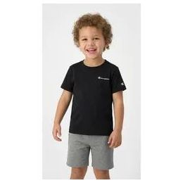 T-Shirt Champion "ICONS CONTRAST Crewneck T-Shirt", Jungen, Gr. L (152/158), nbk, ns, Obermaterial: 100% Baumwolle, Rundhals, Shirts T-Shirt, klassischer Schnitt, Kurzarm, f&uuml;r Kinder, f&uuml;r Sportmode