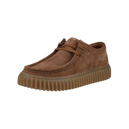 Schn&uuml;rschuh Clarks "Clarks Halbschuhe Veloursleder", Damen, Gr. 42, braun, Veloursleder, Schuhe Schn&uuml;rschuh