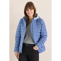 Softshelljacke Cecil, Damen, Gr. XL (44), coal blau, Stoff, Obermaterial: 100% Polyester; Futter: 100% Polyester, F&uuml;llung: 100% Polyester, unifarben, comfort fit normal, ohne Ausschnitt, Rippb&uuml;ndchen, Jacken Softshelljacke, mit Kapuze