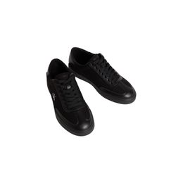 Plateausneaker Calvin Klein "LOW PRO CUPS WT CANV MG", Herren, Gr. 41, schwarz, Textil, unifarben, Schuhe Plateausneaker, Schn&uuml;rschuh, Halbschuh, Freizeitsneaker mit seitlichem CK-Logo