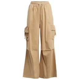 Influencer Cargohose 'Drawstring' Damen Gr&ouml;&szlig;e 42 camel
