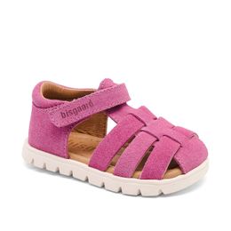Sandale bisgaard "beka s Weite: normal", Jungen, Gr. 25, pink, Leder, Schuhe Sandale, Klettschuh mit Lederinnenausstattung, Gr&ouml;&szlig;enschablone zum Download