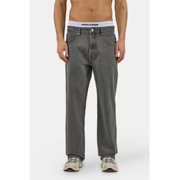 Loose-fit-Jeans Pegador "Baltra Baggy Jeans", Herren, Gr. 32, N-Gr, washed grau, Denim/Jeans, Obermaterial: 100% Baumwolle, unifarben, loose fit lang, Jeans, Baumwolle, loose fit