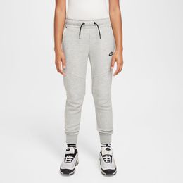 Sporthose Nike Sportswear "B NSW TCH FLC JGGR - PD", M&auml;dchen, Gr. XL, N-Gr, dk grau heat, Obermaterial: 53% Baumwolle, 47% Polyester, Hosen Sporthose, aus Baumwolle und Polyester, sportlicher Stil, f&uuml;r Jugendliche