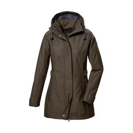 G.I.G.A. by Killtec Softshellparka "GW 22 WMN SFTSHLL PRK", Damen, Gr. 42, gr&uuml;n (olivgr&uuml;n), Oberstoff: Oberseite: 100% Polyester, R&uuml;ckseite: 100% Polyester, Futter: 100% Polyester, G.I.G.A. DX BY KILLTEC, Jacken, Softshell Parka, 8.000 mm wasserdicht, atmungsaktiv, abzippbare Kapuze