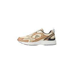 Bootsschuh Kappa "Kappa Low shoe KMLogo", Herren, Gr. 41, Normalschaft, wei&szlig; tofu, beige tawny, Obermaterial: 60% Polyester, 40% Polyurethan, Schuhe Bootsschuh