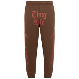 Jogginghose Thug Life "Thug Life Thug Life Ink Jogginghosen", Herren, Gr. M, US-Gr&ouml;&szlig;en, braun, 100% Baumwolle, normal, Hosen Jogginghose