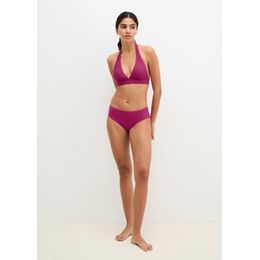 Marc O'Polo Bikini-Hose MARC O'POLO "Abstract Leaf AOP", Damen, Gr. S, N-Gr, raspberry coulis, Obermaterial: 84% Polyamid, 16% Elasthan, Badehosen Bikini-Hose