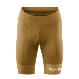 Fahrradhose Gonso "Essential Shorts Kit W", Damen, Gr. 40, Normalgr&ouml;&szlig;en, hellbraun, 78% Polyamid, 22% Elasthan, Hosen Fahrradhose, Formbest&auml;ndig, strapazierf&auml;hig, hohe Bewegungsfreiheit