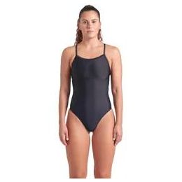 Badeanzug arena "W arena SOLID SWIMSUIT LIGHTDROP BACK B", Damen, Gr. 36, N-Gr, schwarz (schwarz, schwarz), Obermaterial: 82% Polyester, 18% Elasthan, Badeanz&uuml;ge Badeanzug