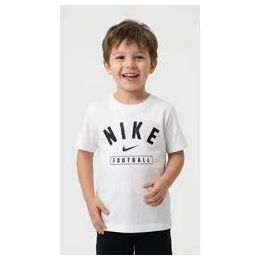 T-Shirt Nike SPORTSWEAR "NKB FOOTBALL BCS FIELD SPORT T", Jungen, Gr. 116 (6), wei&szlig;, Obermaterial: 60% Baumwolle, 40% Polyester, Shirts T-Shirt, f&uuml;r Kinder