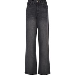 Bequeme Jeans Karl Kani "Karl Kani Karl Kani OG Five Pocket Straight Leg Denim vintage", Damen, Gr. 26, Normalgr&ouml;&szlig;en, schwarz, 100% Baumwolle, unifarben, Jeans