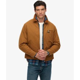 Superdry Herren Cotton Canvas Barn Jacke Brown - Gr&ouml;&szlig;e: XL 10202005009588MA004