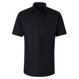 Businesshemd Venti "Venti Businesshemd Kurzarm uni", Herren, Gr. 39, Normalgr&ouml;&szlig;en, schwarz, 100% Baumwolle, unifarben, comfort fit, Hemden
