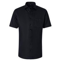 Businesshemd Venti "Venti Businesshemd Kurzarm uni", Herren, Gr. 39, Normalgr&ouml;&szlig;en, schwarz, 100% Baumwolle, unifarben, comfort fit, Hemden