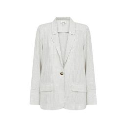 Blusenblazer WASABI CONCEPT "Wasabi Concept Blazer WA-SANILLA 2", Damen, Gr. 46-48, 1100c sanftes wei&szlig; combi, Obermaterial: 70% Viskose, 30% Leinen, Blazer Blusenblazer