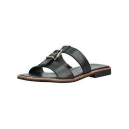 Pantolette Paul Green "Paul Green Pantoletten Glattleder", Damen, Gr. 42, schwarz, Glattleder, Schuhe Pantolette