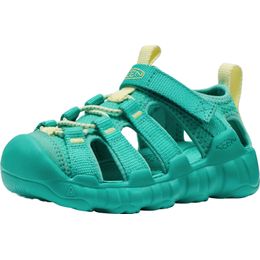 Sandale Keen "HYPERPORT H2", M&auml;dchen, Gr. 24, bright aqua, wax gelb, Synthetik, Schuhe Sandale, waschbar und schnell trocknend