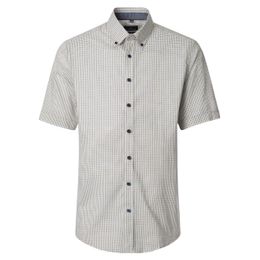 Kurzarmhemd Casamoda "Casamoda Freizeithemd Kurzarm Print", Herren, Gr. 3XL, Normalgr&ouml;&szlig;en, beige, 100% Baumwolle, bedruckt, comfort fit, Hemden