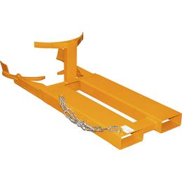 eurokraft pro Fassheber, f&uuml;r 1 x 120-l-Kunststofff&auml;sser, orange
