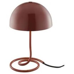 OTTO HOME Tischleuchte "Charlett Pilz Lampe", rot, &Oslash; 20cm H: 31cm, 1 Stk., Leuchten, Tischlampe, &Oslash; 20 cm, H&ouml;he 31 cm, Metall, Spiralfu&szlig;, Pilzleuchte, G9, Tischleuchte