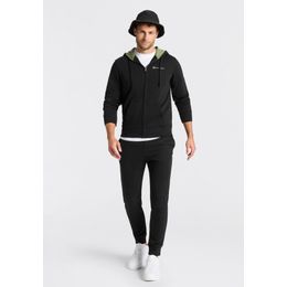 Jogginganzug Champion "Terry Hooded Full Zip Sweatshirt", Damen, Gr. 3XL, nbk, nbk, olvn, Obermaterial: 55% Baumwolle, 45% Polyester, Sportanz&uuml;ge Jogginganzug, mit Kapuze, mit durchgehendem Rei&szlig;verschluss