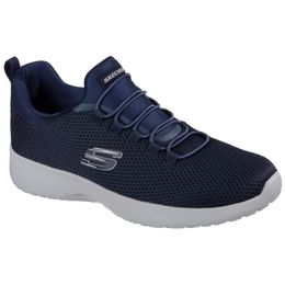 Slip-On Sneaker Skechers "DYNAMIGHT", Herren, Gr. 40, blau (navy), Textil, Schuhe, Slipper, Sneaker mit Memory Foam