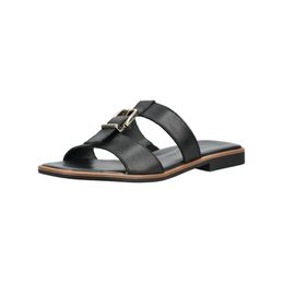 Pantolette Paul Green "Paul Green Pantoletten Glattleder", Damen, Gr. 37,5, schwarz, Glattleder, Schuhe Pantolette