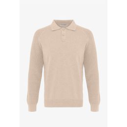 Polokragenpullover FELIX HARDY "Pullover mit Polo-Kragen", Herren, Gr. XXL, beige, 100% Baumwolle, Pullover