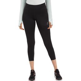 Lauftights Energetics "DA.-TIGHT PORTIA II 7/8 W", Herren, Gr. L, N-Gr, schwarz, Obermaterial: 88% Polyester, 12% Elasthan, Hosen, mit Tasche, mit DRY PLUS Technologie, elastischer Bund mit Kordelzug