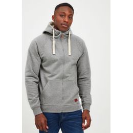 Kapuzensweatjacke Blend "BHSpeedy", Herren, Gr. S, zink mix, Sweatware, 60% Baumwolle, 40% Polyester, unifarben, regular fit normal, ohne Ausschnitt, Raglan&auml;rmel Rippb&uuml;ndchen, Sweatjacken, Stilvolle Kapuzensweatjacke mit hochabschlie&szlig;endem Kragen