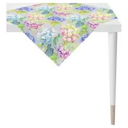 Tischdecke Apelt "3108", grau, mauve, gr&uuml;n, B:88cm H:0,5mm L:88cm, Obermaterial: 100% Baumwolle, Tischdecken, Tischdecke