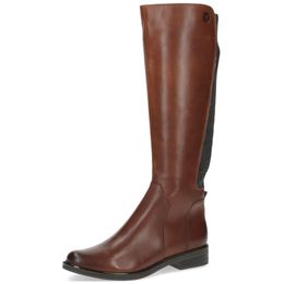 Stiefel Caprice "Caprice Stiefel Leder/Textil", Damen, Gr. 37, cognac, Leder, Textil, Schuhe Stiefel