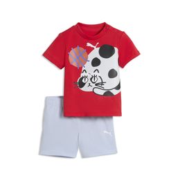 Jogginganzug Puma "Sporty Cats T-Shirt und Shorts im Set Kinder", Jungen, Gr. 68, for all time rot, Obermaterial: 100% Baumwolle. Rippe: 20% Polyester, 80% Baumwolle, Sportanz&uuml;ge Jogginganzug