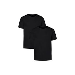 T-Shirt Under Armour "T-Shirt PERF COTTON CREW NECK 2PK 2er Pack", Damen, Gr. L, schwarz, Obermaterial: 57% Baumwolle CO. 38% Polyester PES. 5% Elasthan EL., Shirts T-Shirt
