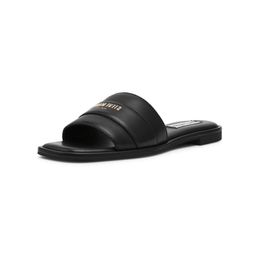 Pantolette Steve Madden "Steve Madden Pantoletten Leder", Damen, Gr. 38, schwarz, Leder, Schuhe Pantolette