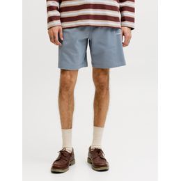 Jack & Jones Sweatshorts JACK & JONES "JPSTKARL NORREBRO SWEAT SHORTS REG SN", Herren, Gr. XL, N-Gr, tradewinds, angeraute Sweatware, Obermaterial: 89% Baumwolle, 11% Polyester, unifarben, relaxed fit knielang, Hosen Sweatshorts, Baumwollmischung, relaxed fit