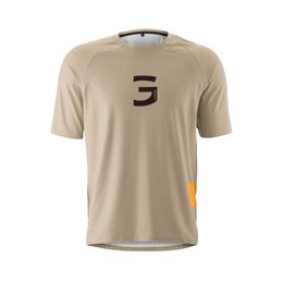 Radtrikot Gonso "Trail Jersey M", Herren, Gr. M, cream, 88% Polyester, 12% Elasthan, Rundhals, Trikots, Herren Fahrradtrikot, leichtes u atmungsaktives Trikot, ideal f&uuml;r MTB