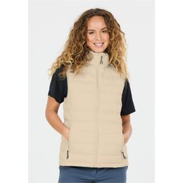 Steppweste WHISTLER "Froze", Damen, Gr. 38, grau, 100% Polyester, normal, ohne Ausschnitt, Westen Steppweste, mit wasserabweisender Eigenschaft